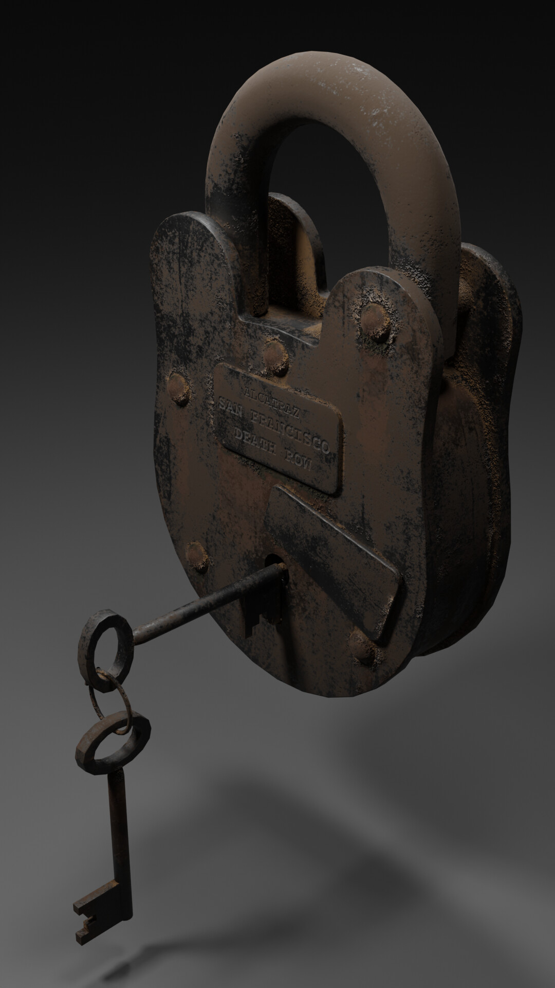 ArtStation - Rusty padlock