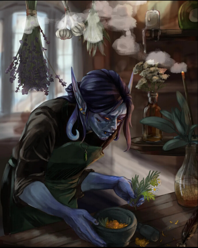 ArtStation - Talv's Alchemy Table