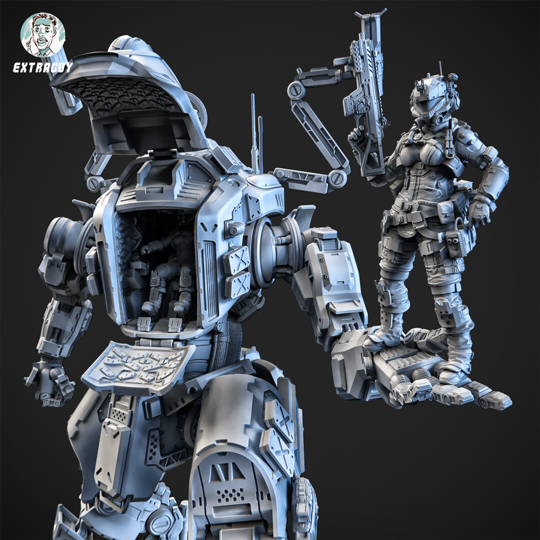 ArtStation - Titanfall Tone 3D Printable 100mm-75mm