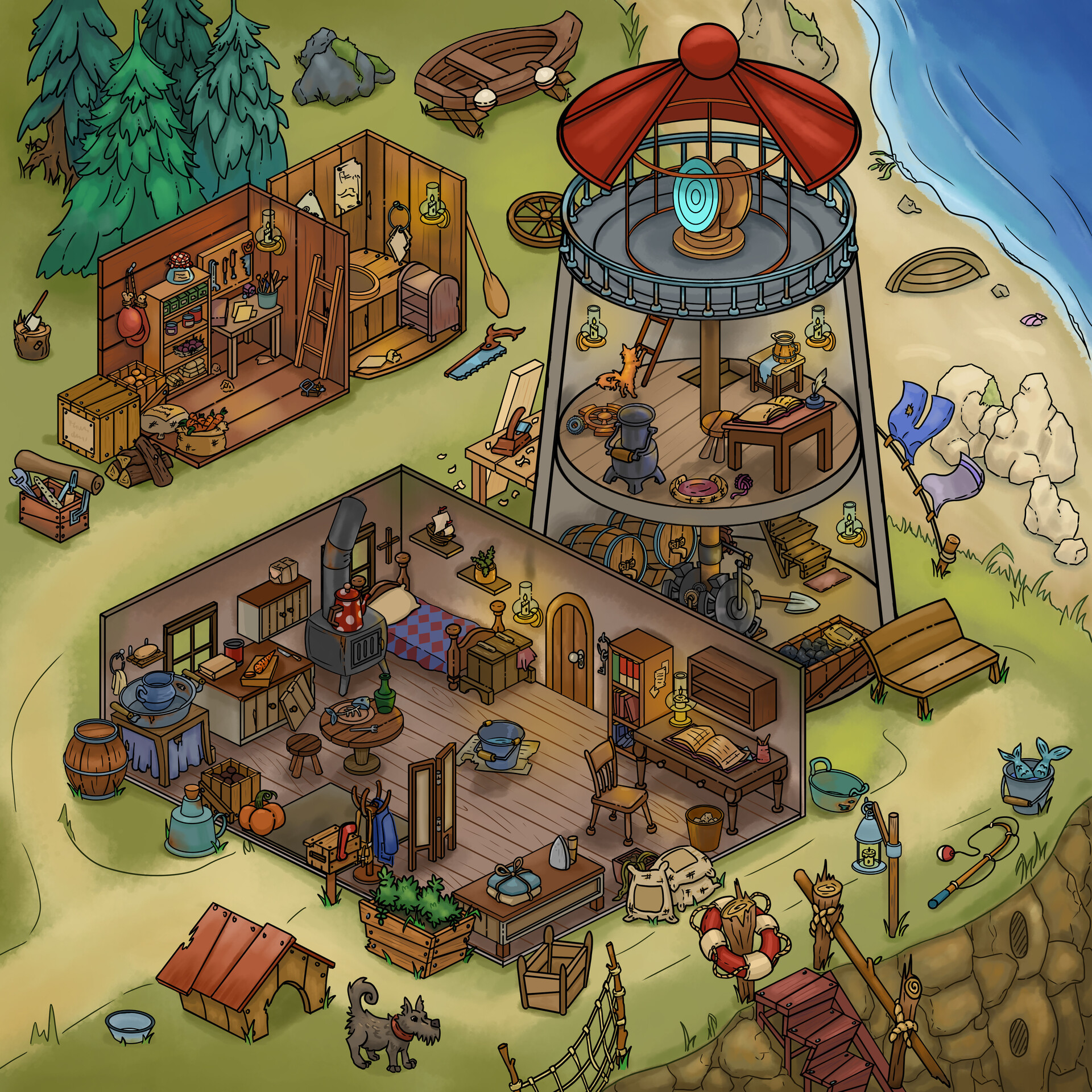 ArtStation - Hidden Lighthouse