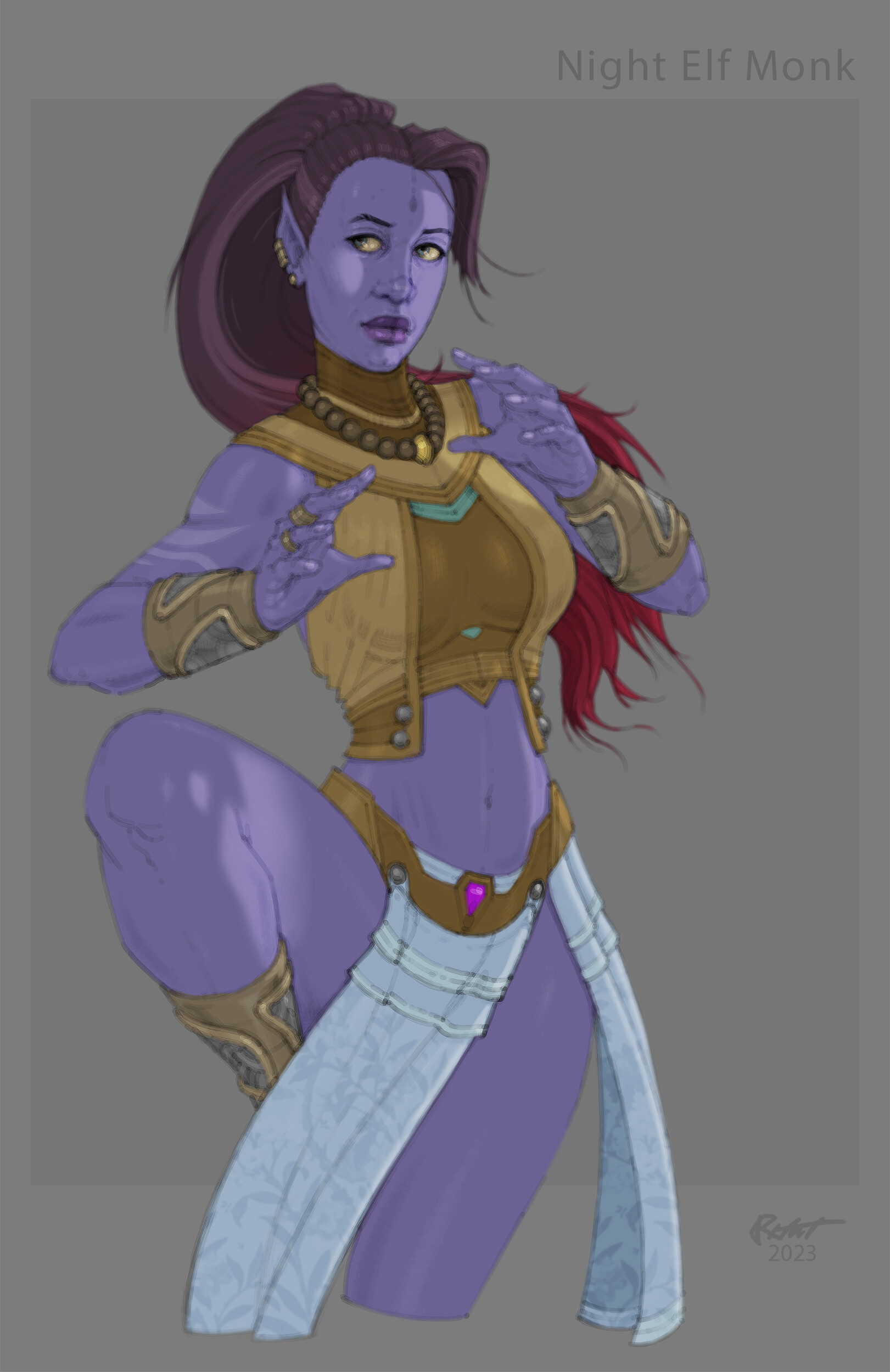 ArtStation - Night Elf Monk