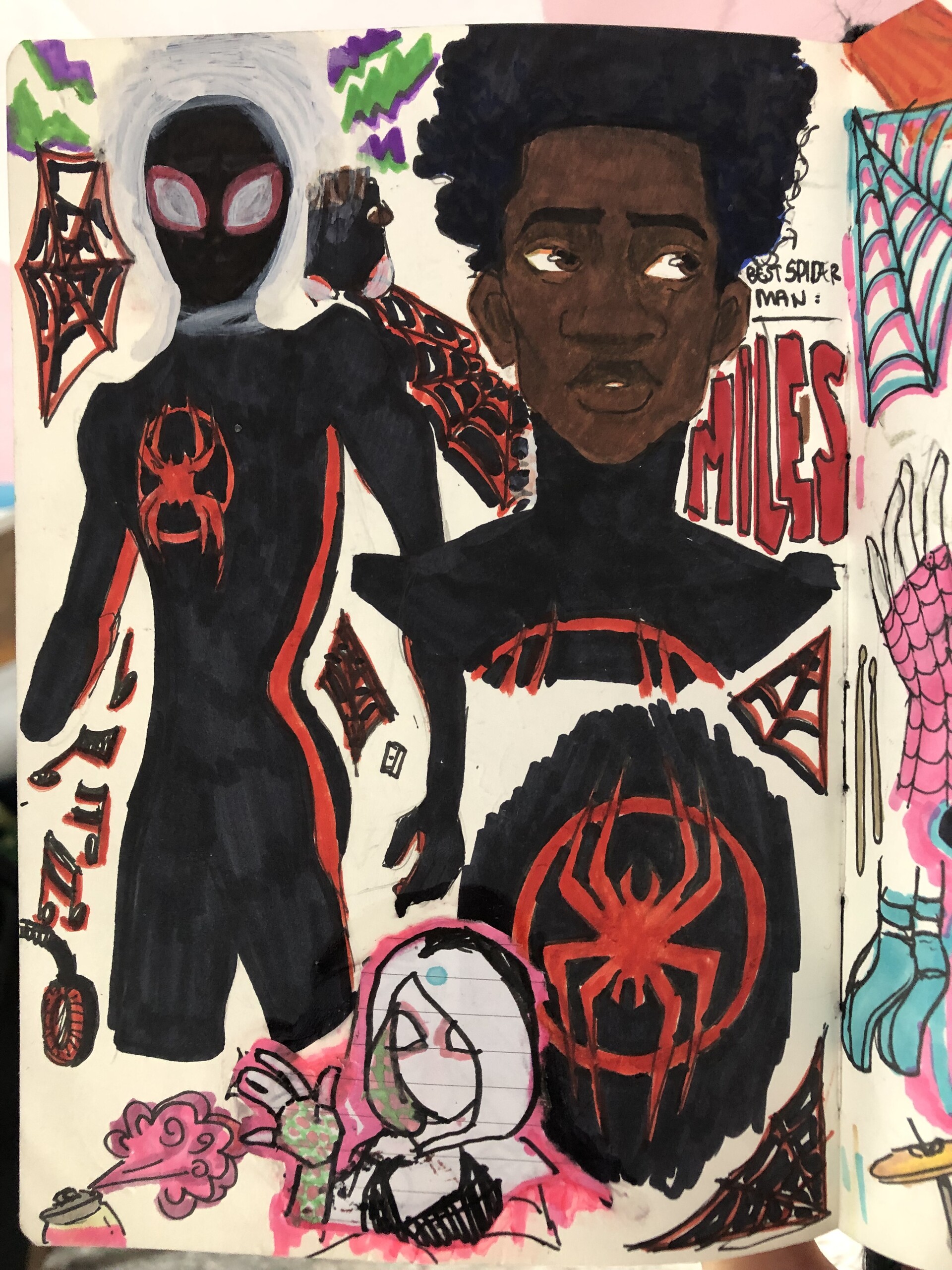 ArtStation - Spiderverse Character Doodles