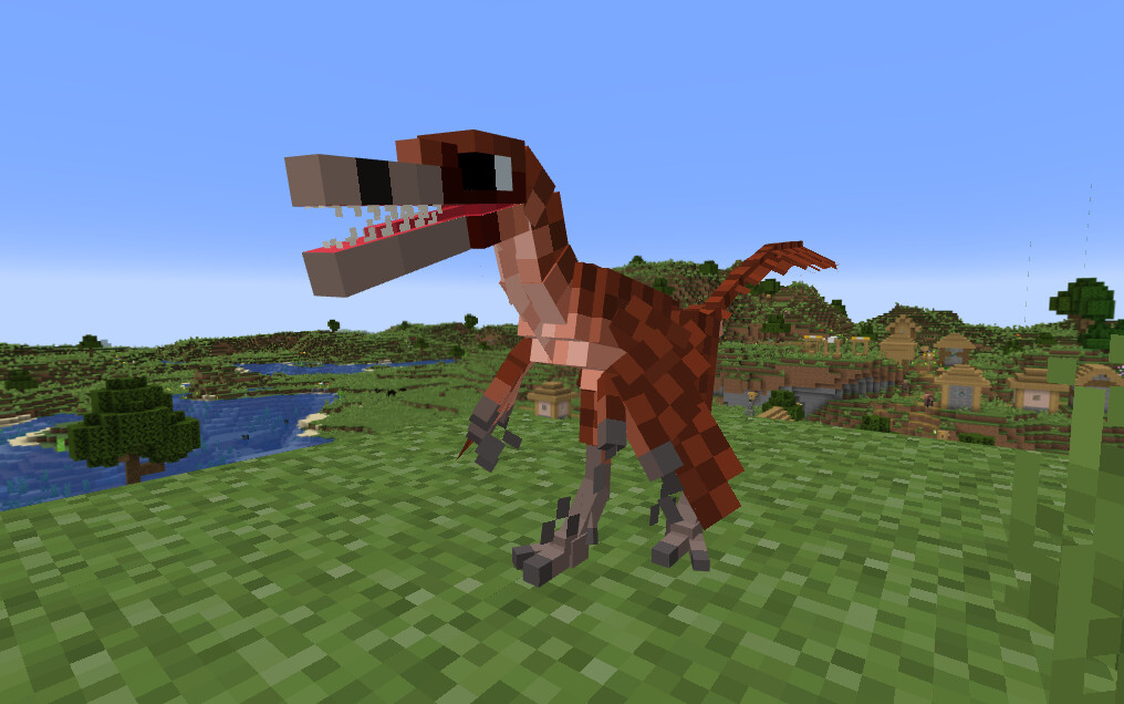 ArtStation - Velociraptor for Blockbench