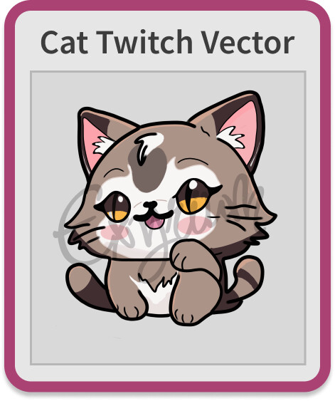 ArtStation - Cat twitch icon