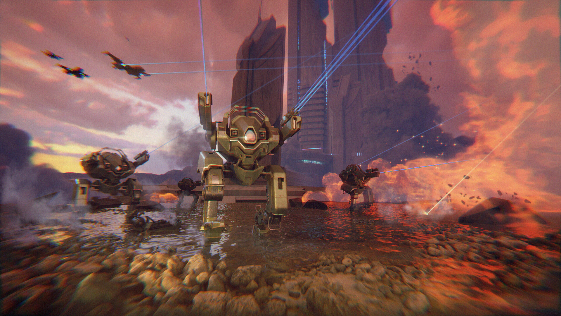 ArtStation - robot hunter with environment