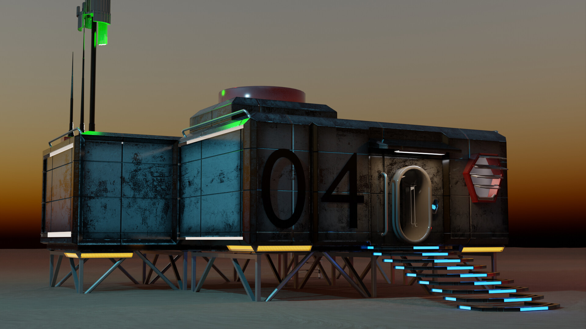 ArtStation - Sci-fi base unit 04