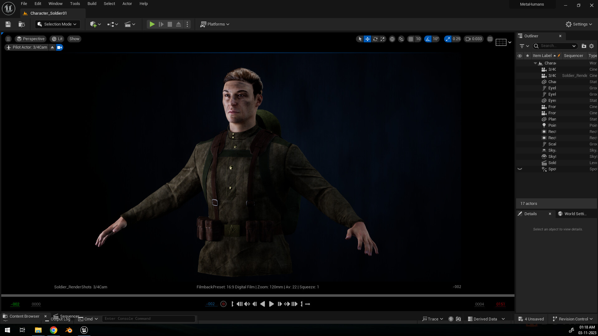 Pranjil Baza - Soldier Game Ready Character (WIP)