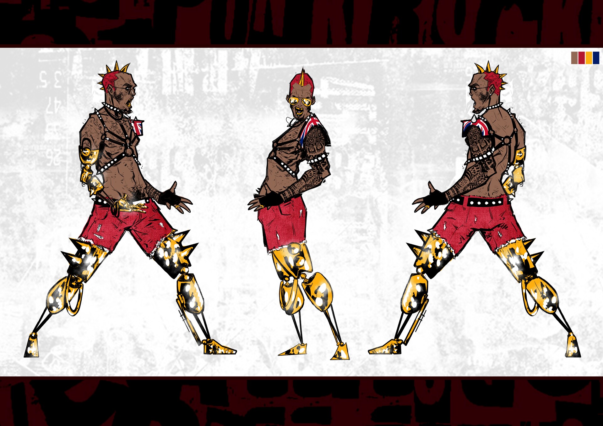 ArtStation - Cyberpunk Rockstar. Characther Design.