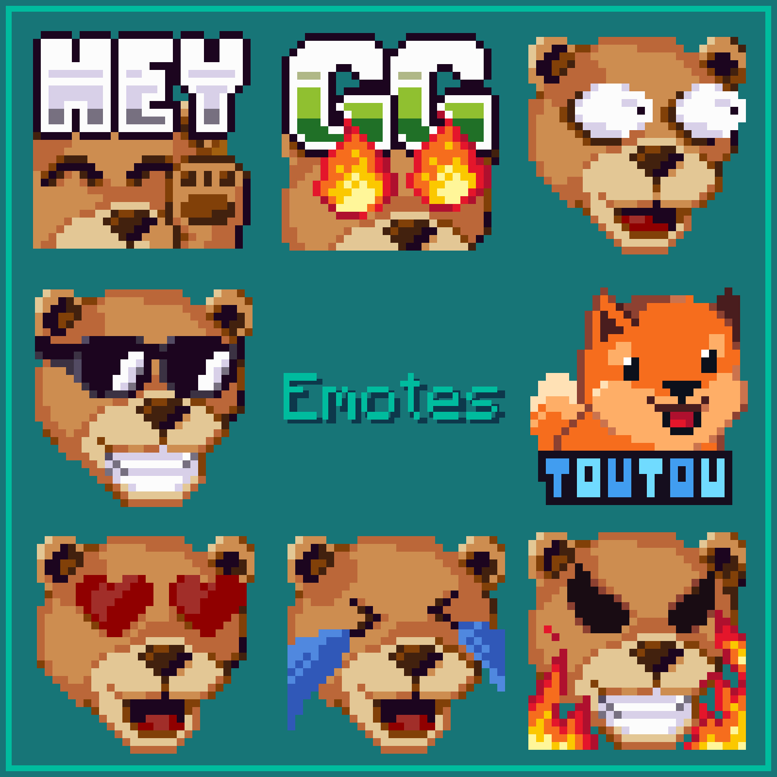 ArtStation - Emotes and badges for my twitch channel