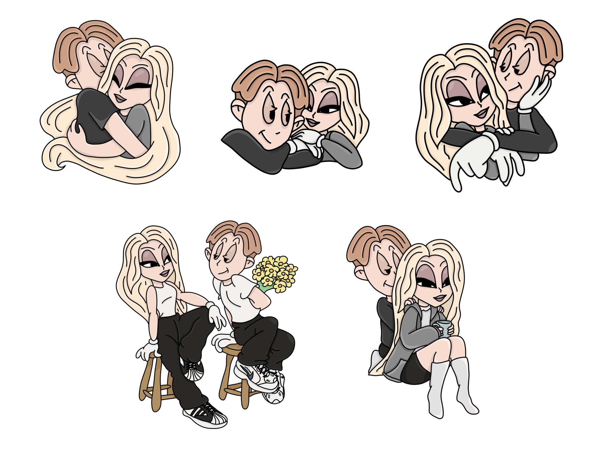 ArtStation - stickers love procreate