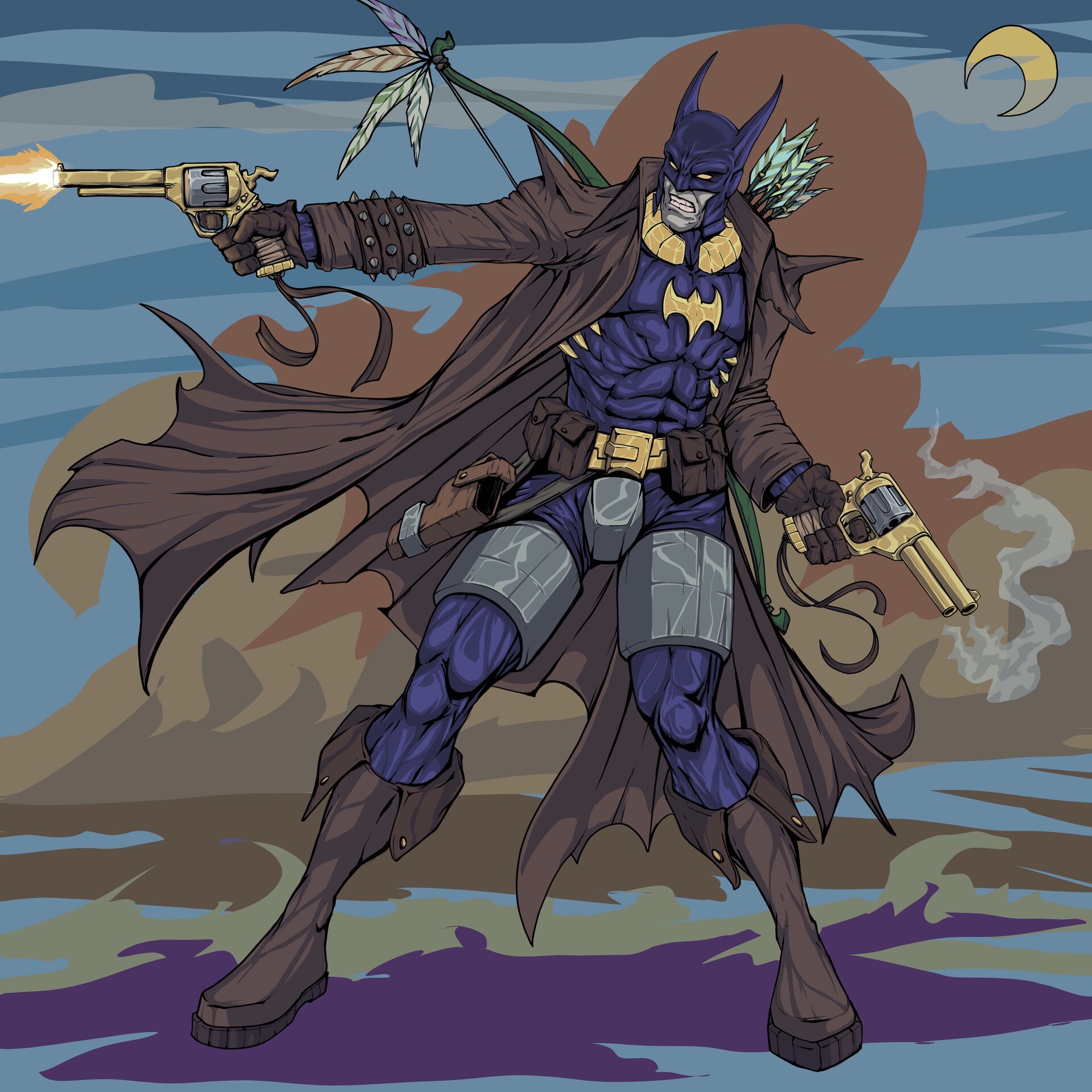 ArtStation - The Batman “ smoking barrels”