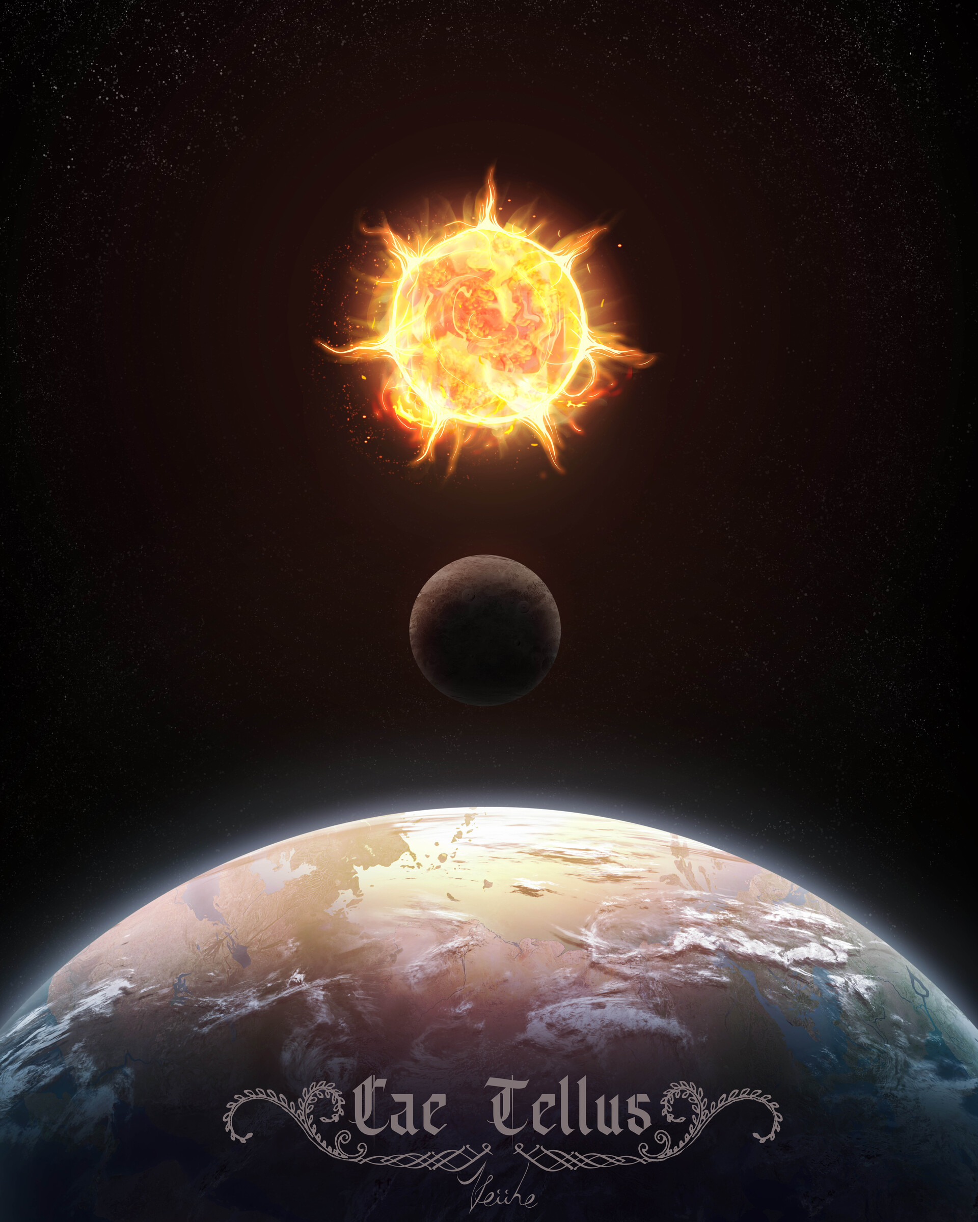 ArtStation - Celestial Cae Tellus Illustration