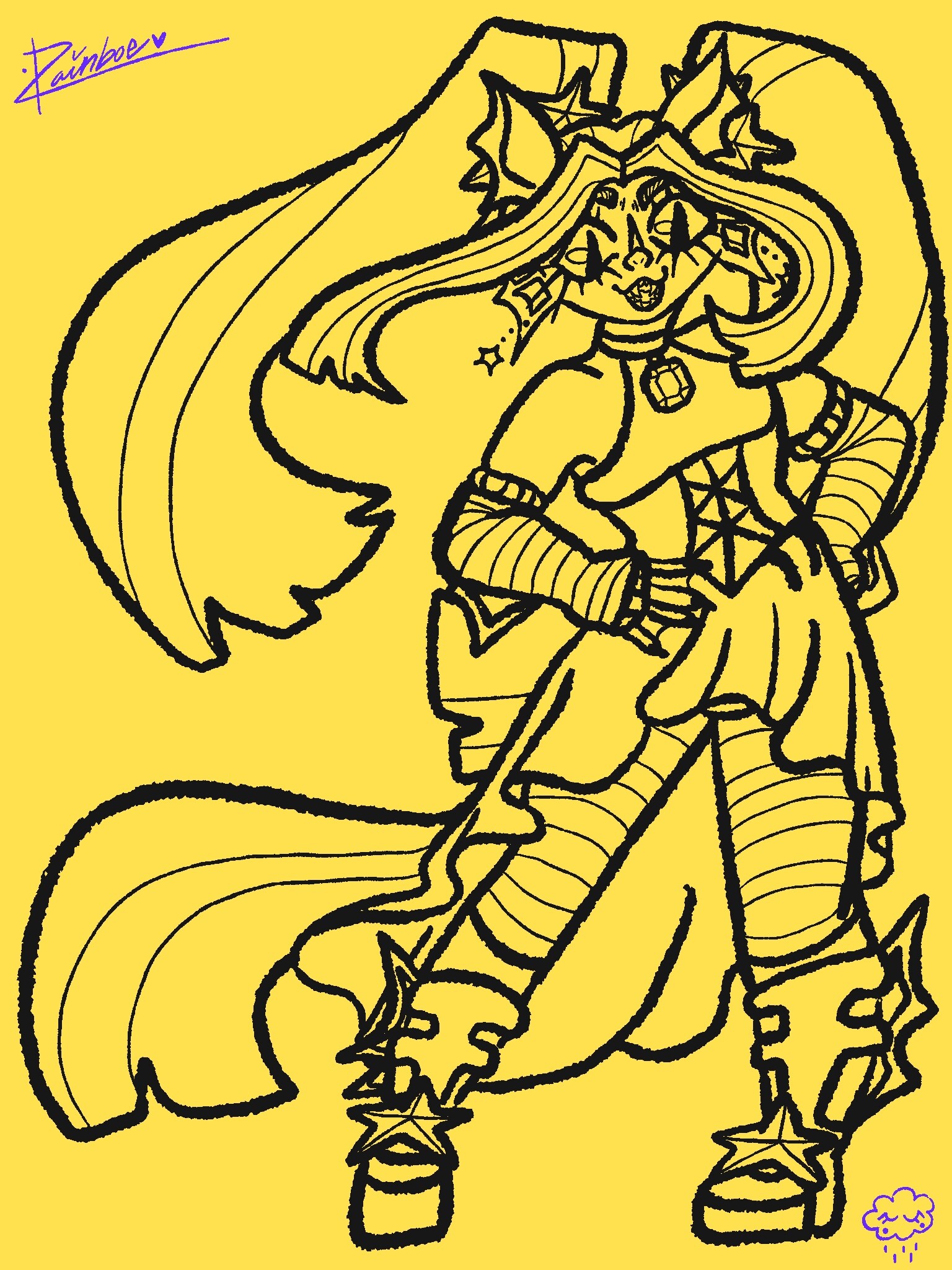 my little pony aria blaze coloring pages