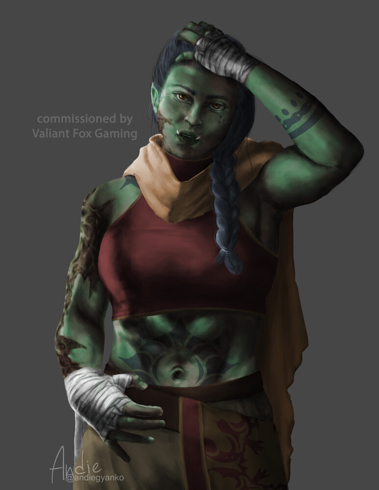 ArtStation - Half-Orc Monk