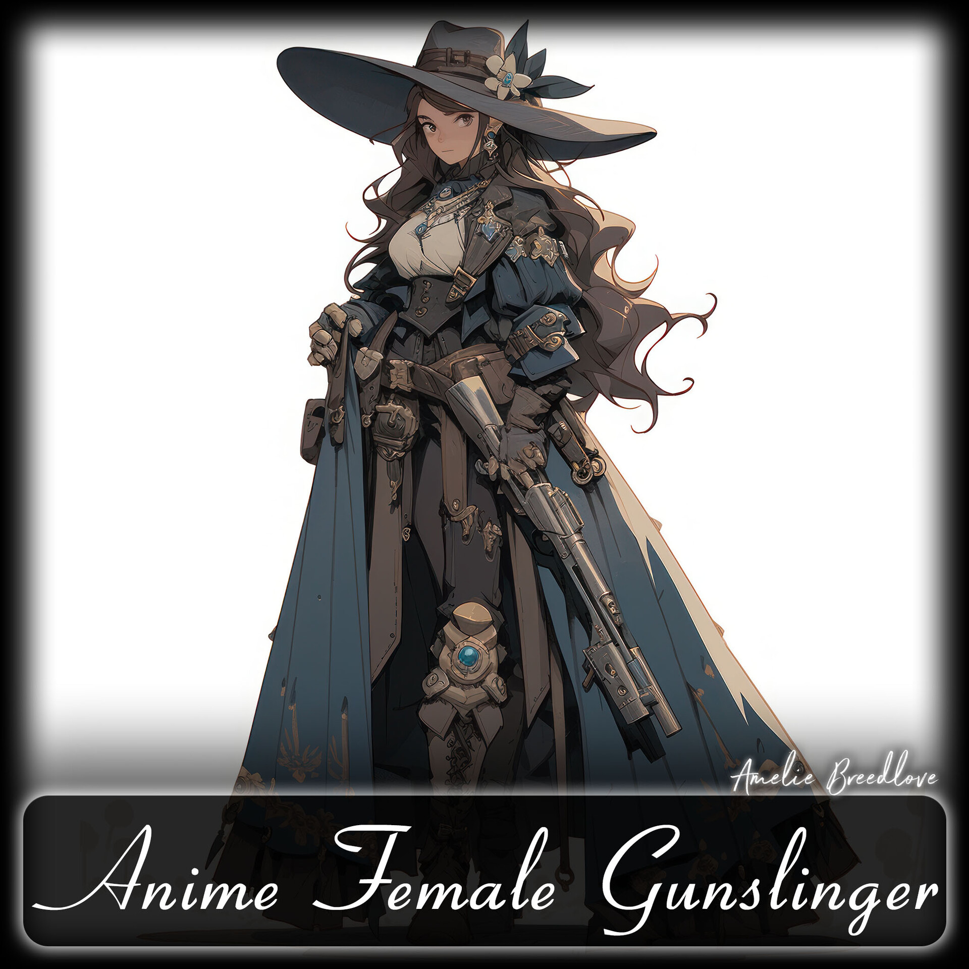 ArtStation - 200 Anime Female Gunslinger (Full Body) Reference Pack ...