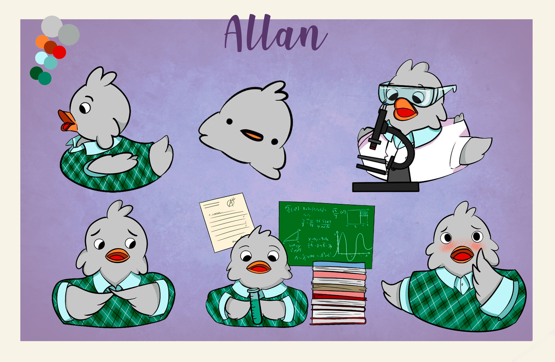 ArtStation - Allan character sheet