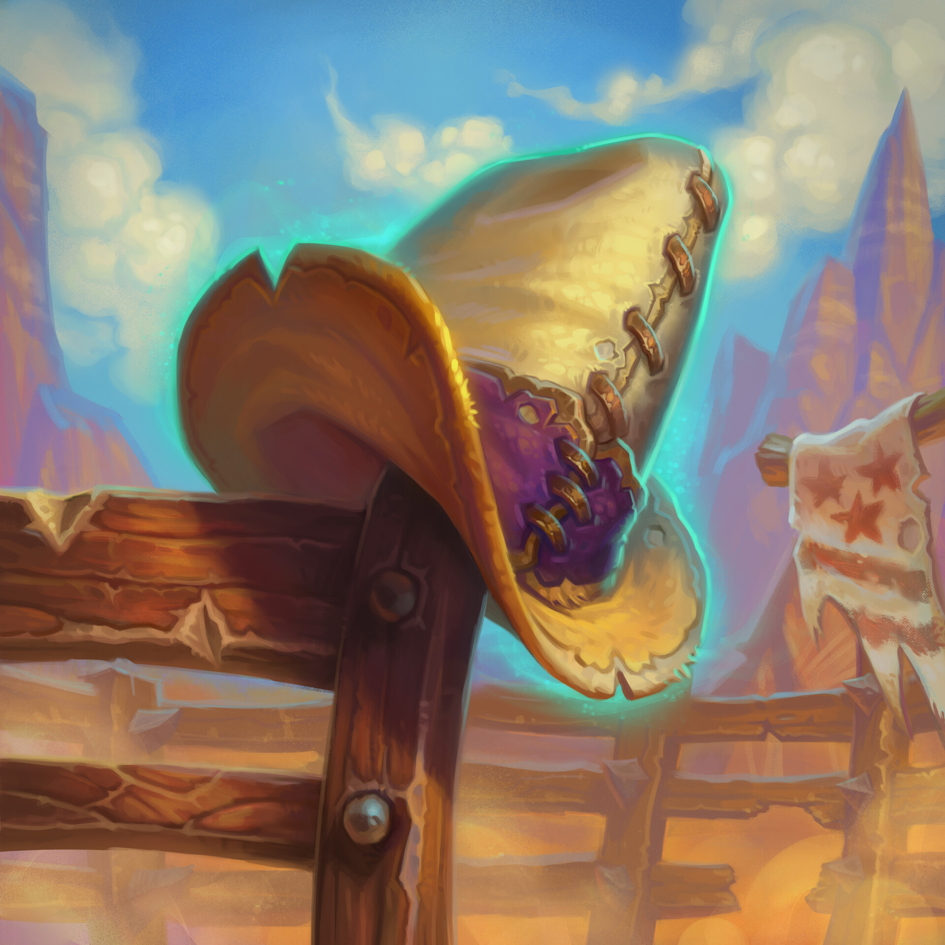 ArtStation - Hearthstone Spell Card | Ten Gallon Hat