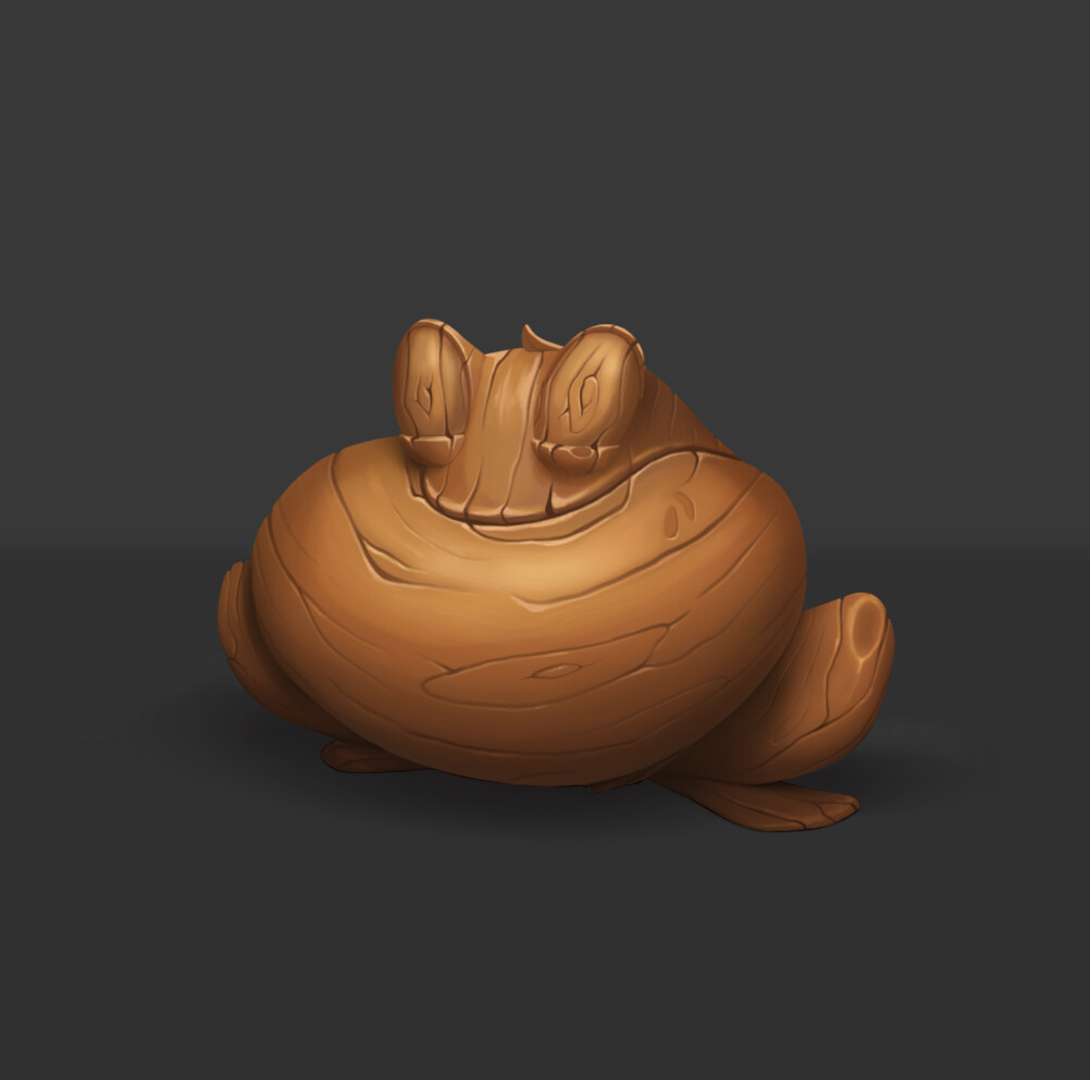 ArtStation - wooden toad