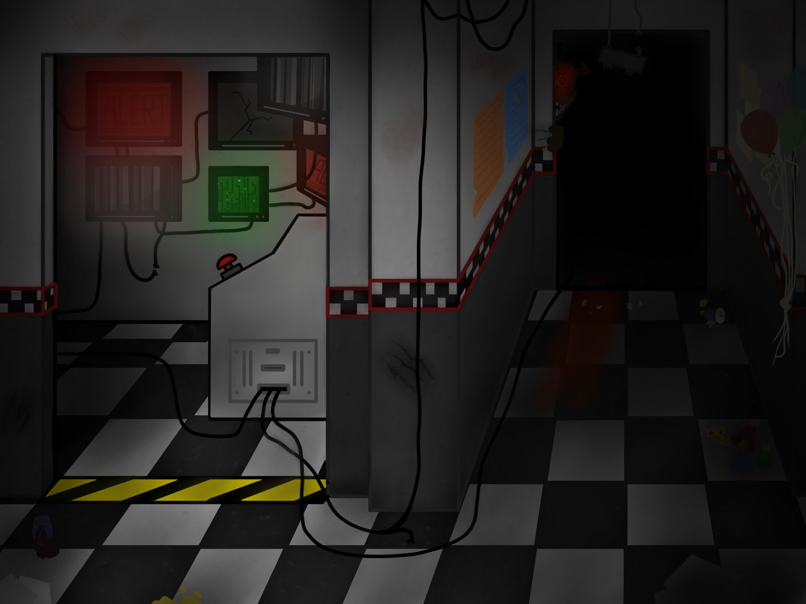 ArtStation - The Security office (Fnaf Fan Art)