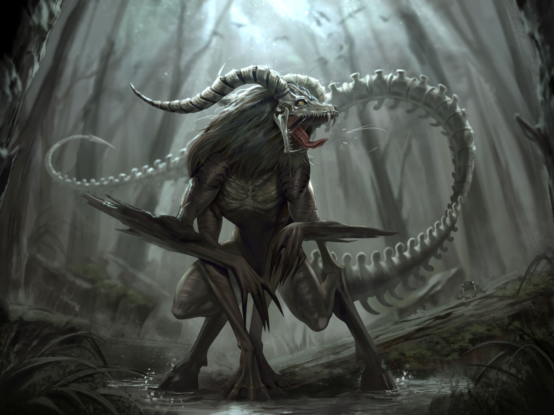 ArtStation - Monster in the Forest