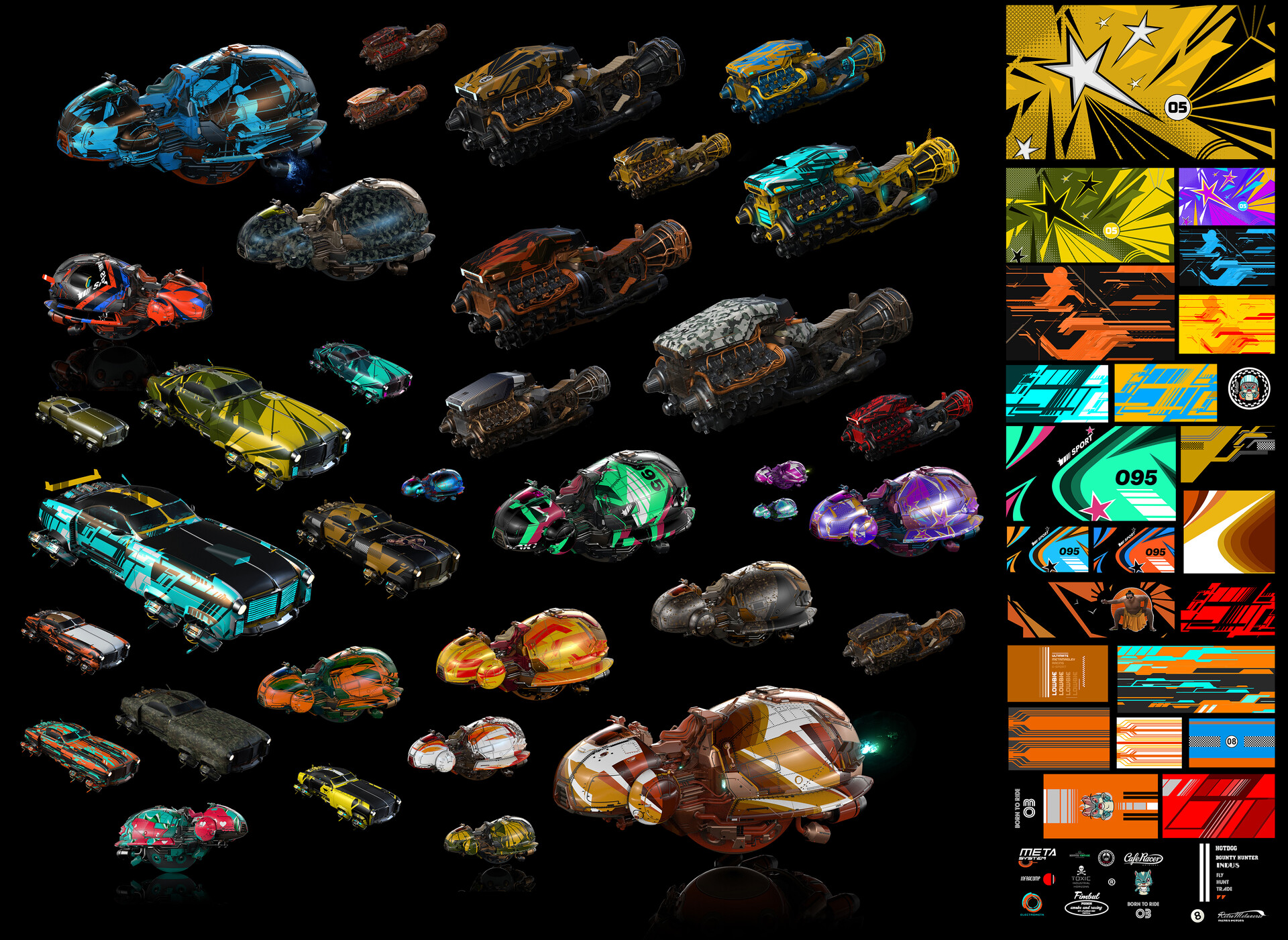 ArtStation - Star Atlas - Shipmasteryskins concept explorations 01