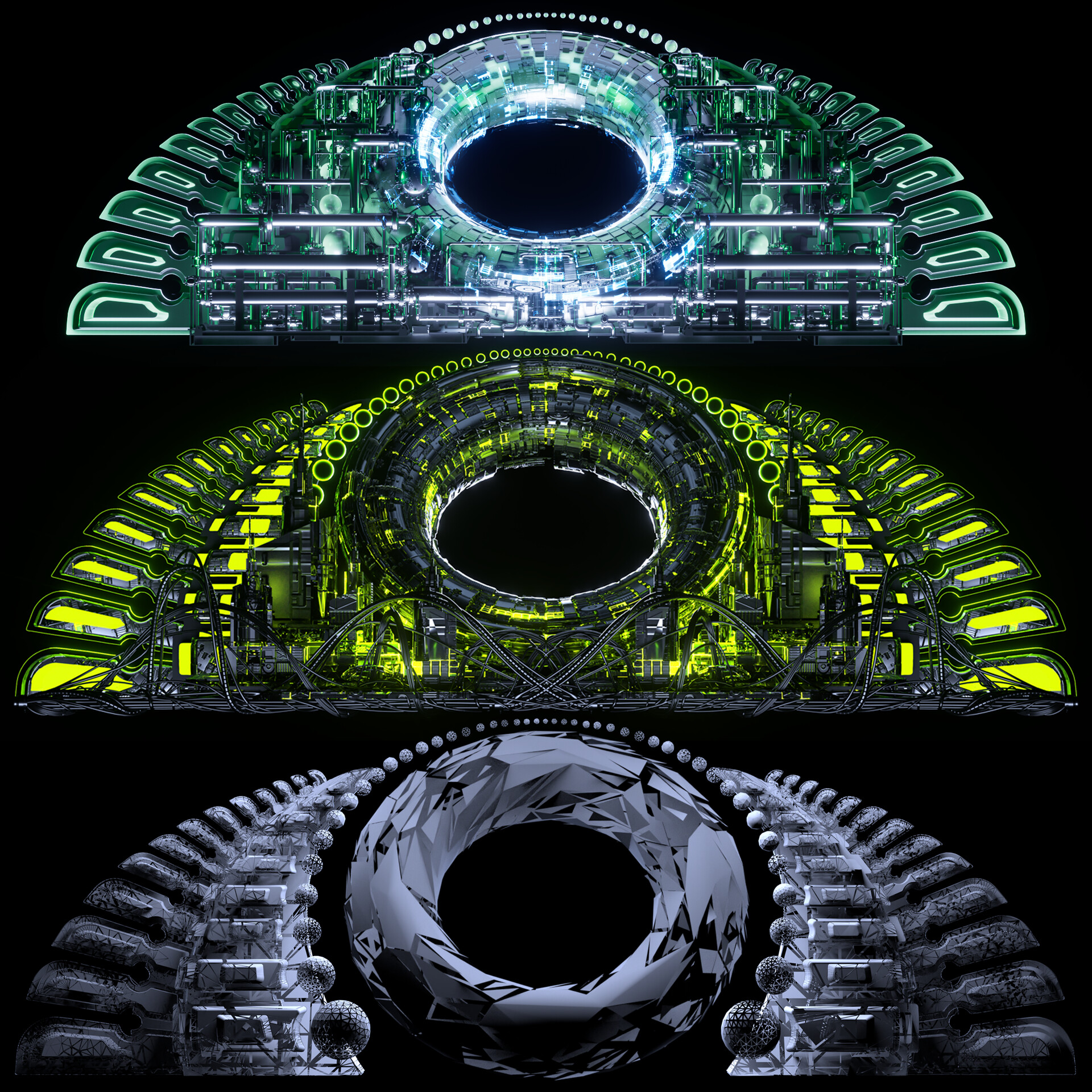 ArtStation - Infrasound Festival Portal Stage Designs - 3