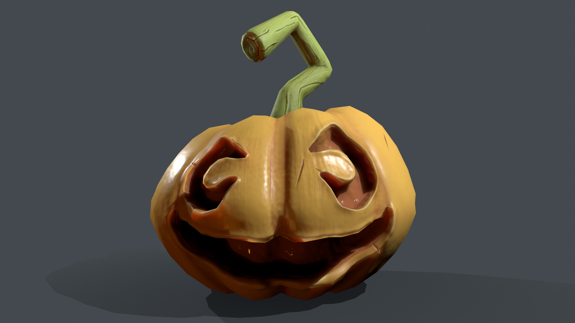 Antonio Delgado Arredondo - Stylized Handpainted Pumpkin