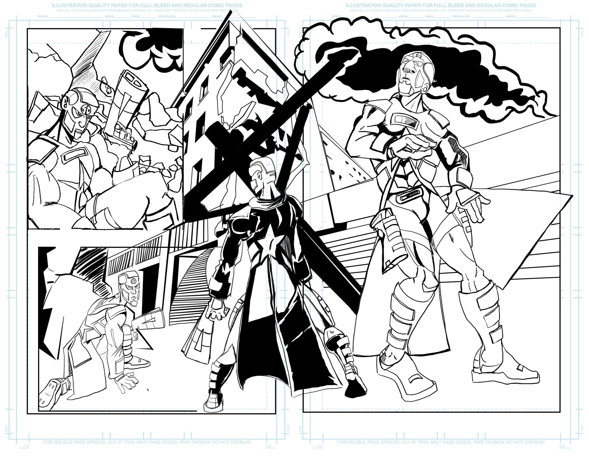 ArtStation - The PowerForce Comic book project