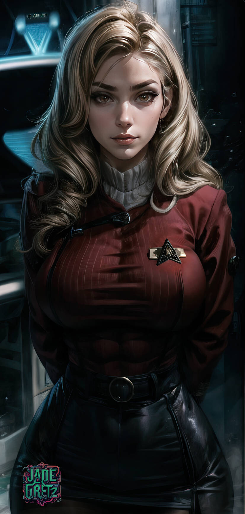 ArtStation - Galactic Guardian: Officer Aria's Adventure by Jade Gretz