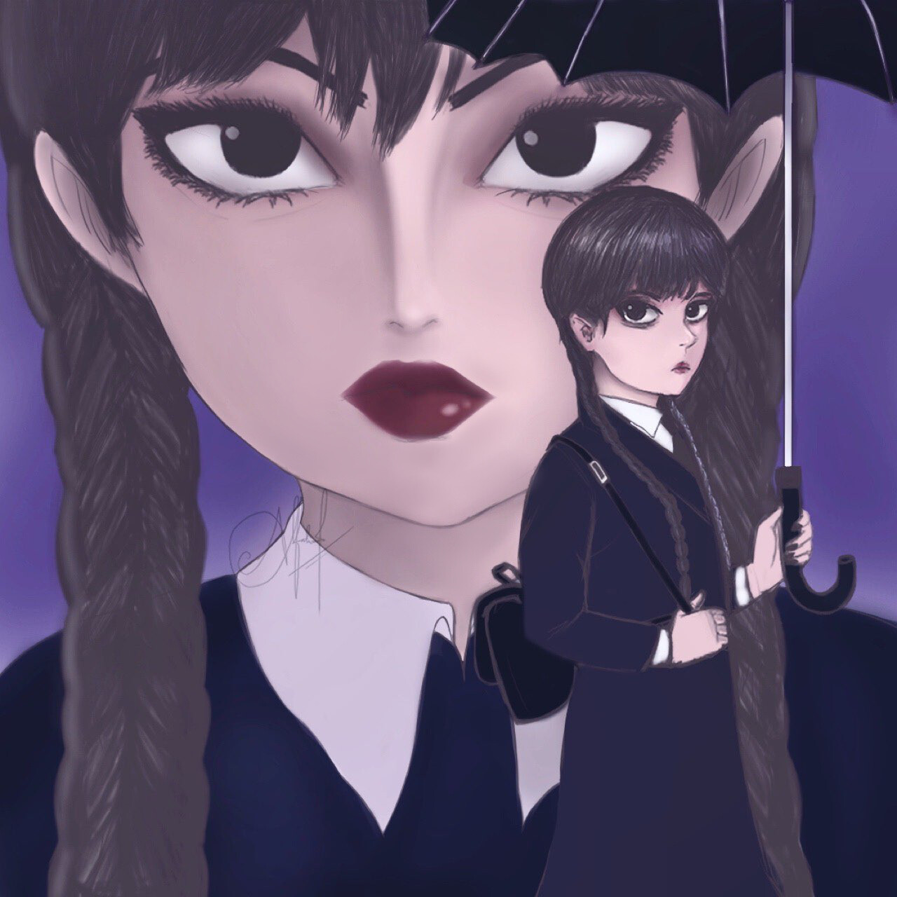 ArtStation - The Fanart of Wednesday Addams