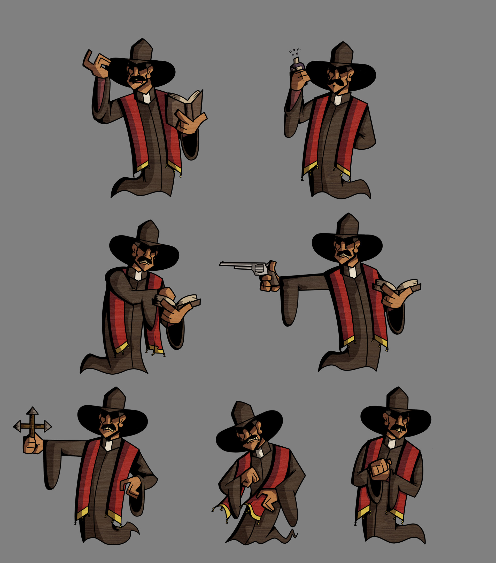 ArtStation - "Tales of the Trail 1st Demo Sprites- Bandit Sawbones"- 2023