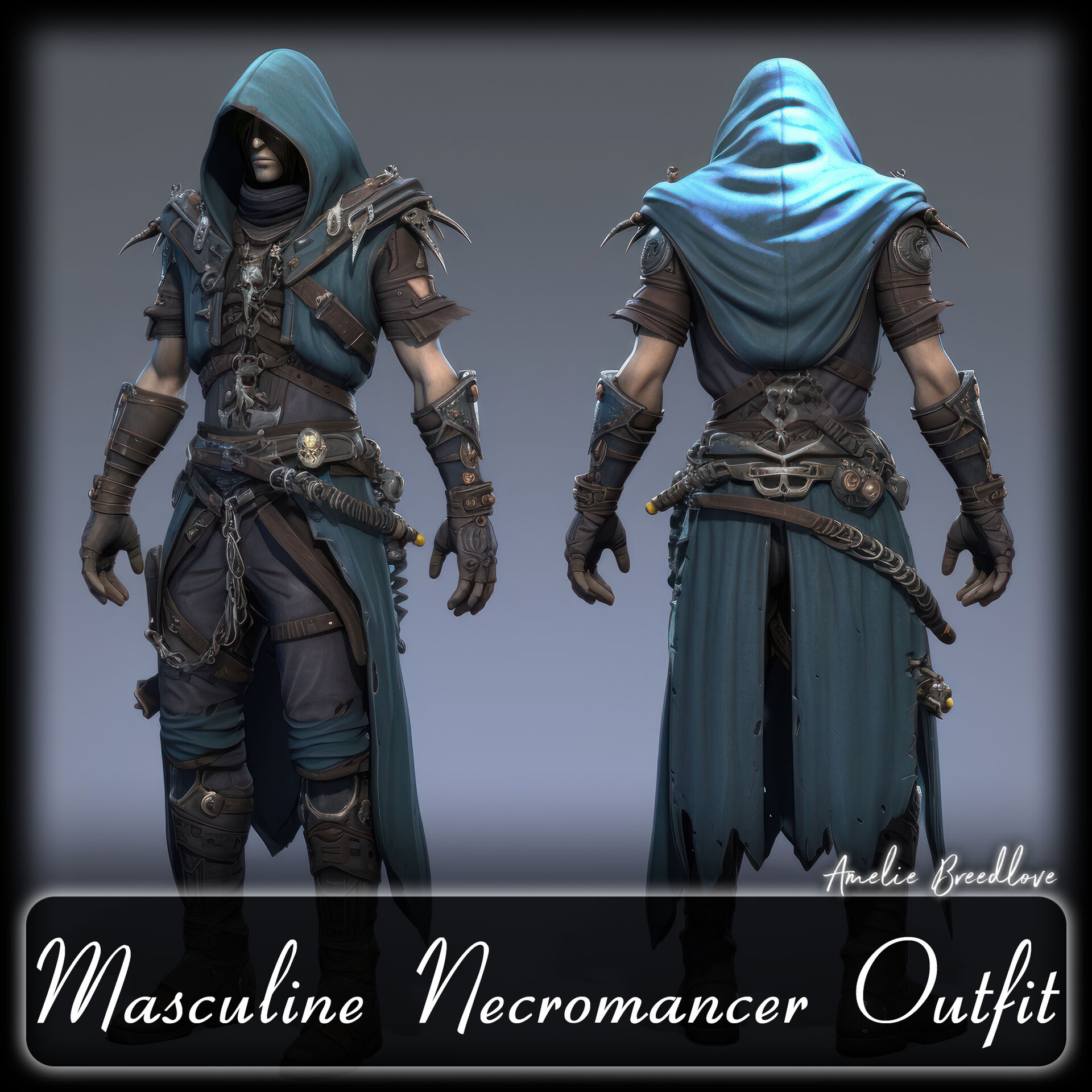 ArtStation - 200 Masculine Necromancer Outfit Reference Pack | 4K | v.132