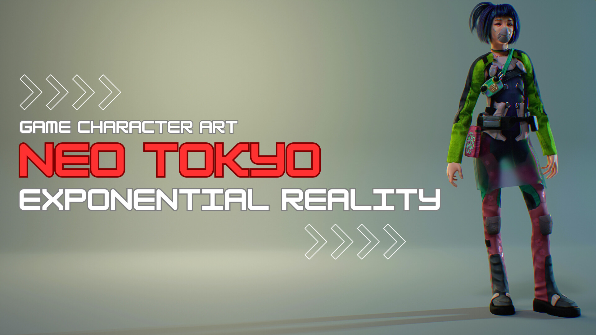 OutlawHue Portfolio - Neo Tokyo Exponential Reality Game Character