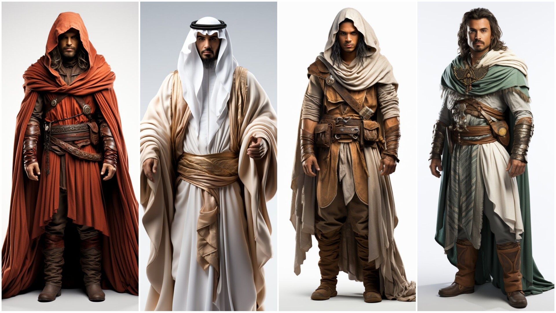 Concept Art - +370 Arabian Male Character Concept (4k)