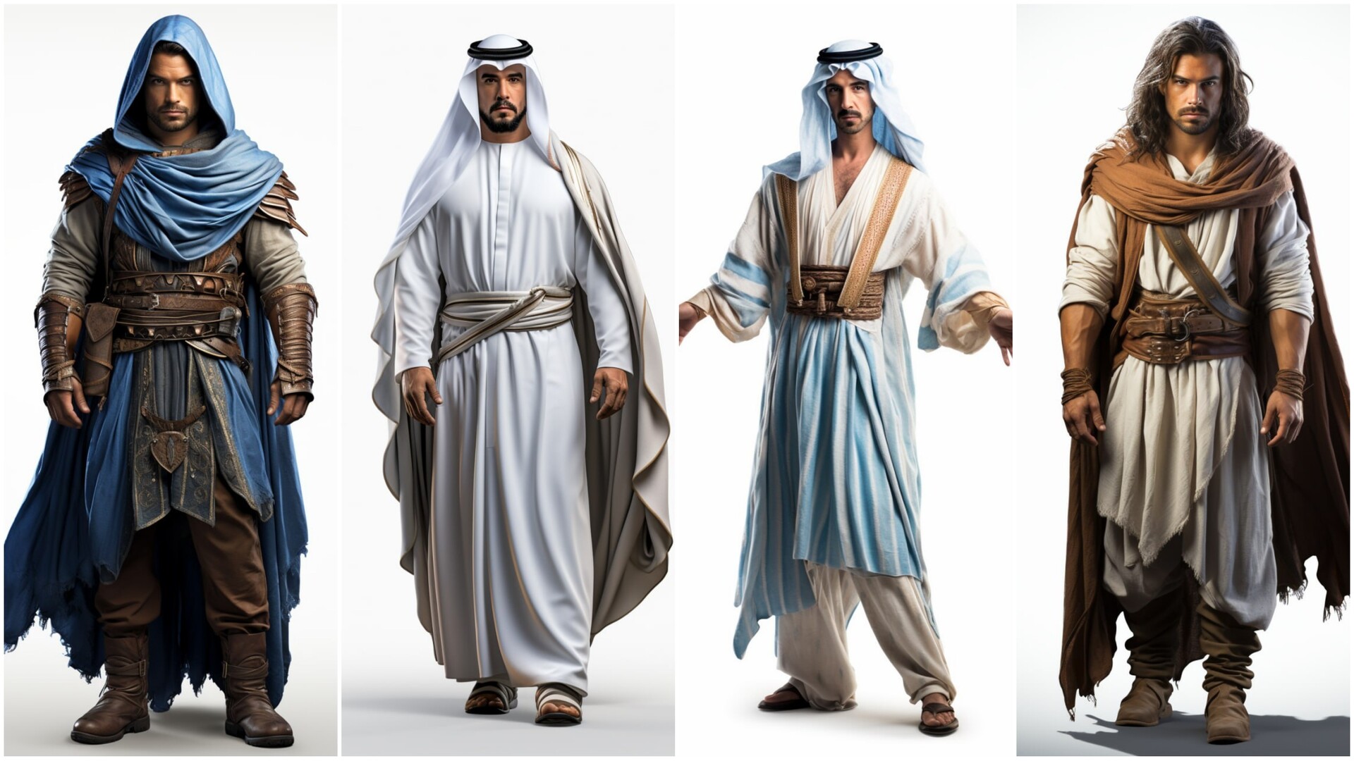 Concept Art - +370 Arabian Male Character Concept (4k)