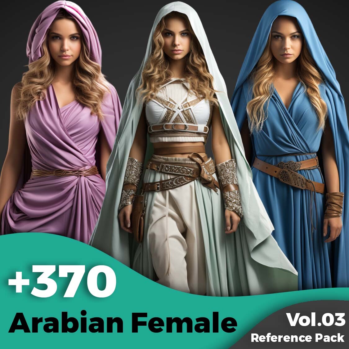 ArtStation - +370 Arabian Female Character Concept (4k)