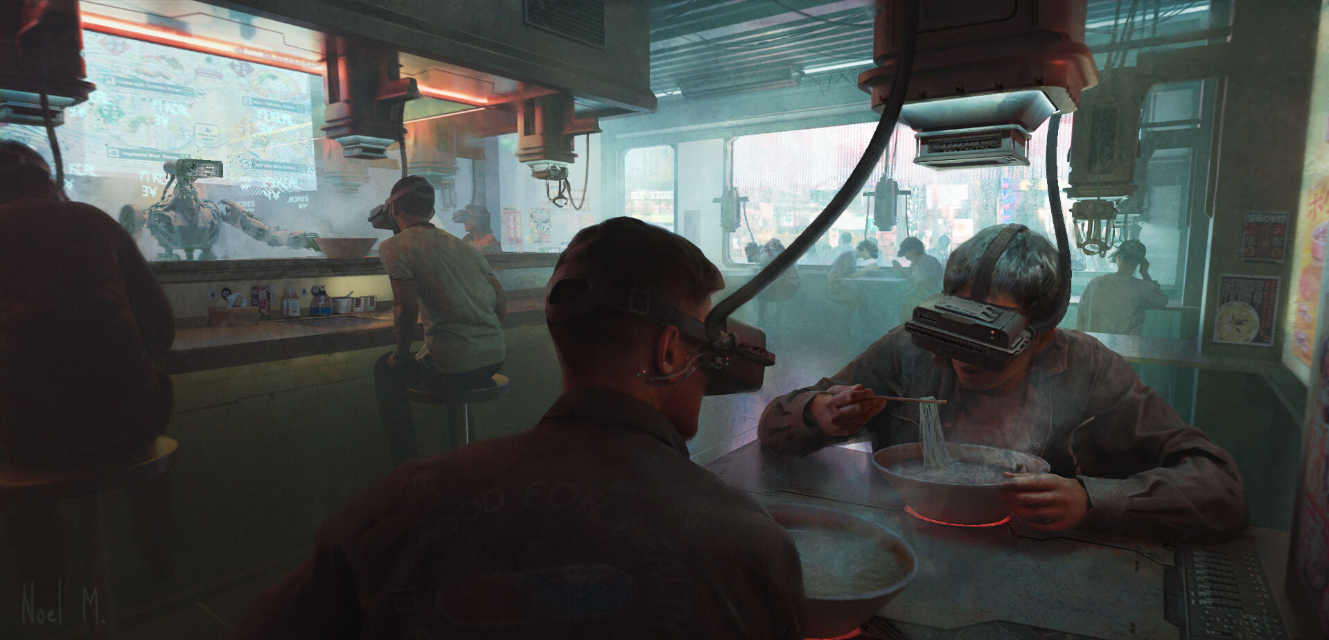 ArtStation - Neo Tokyo Interior - VR Ramen Shop