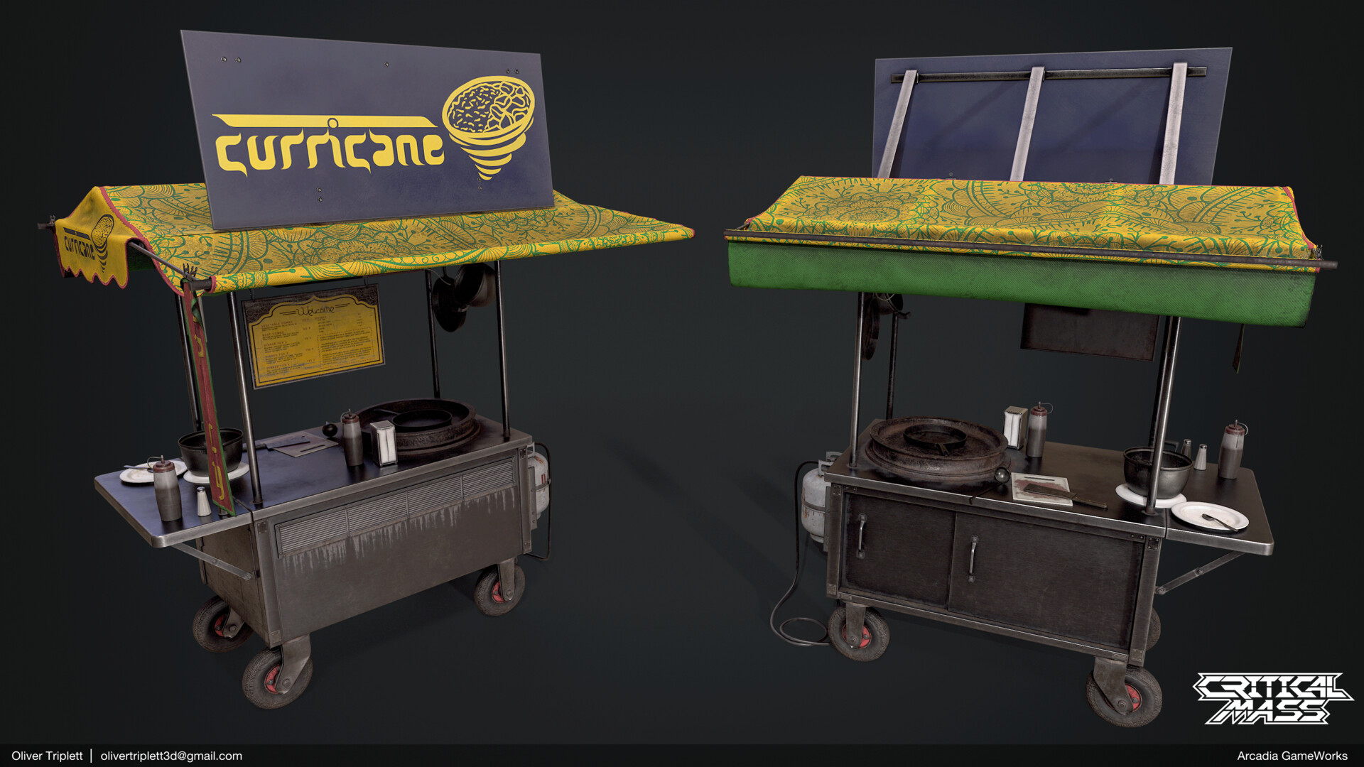Oliver Triplett - Critical Mass - Food Stands