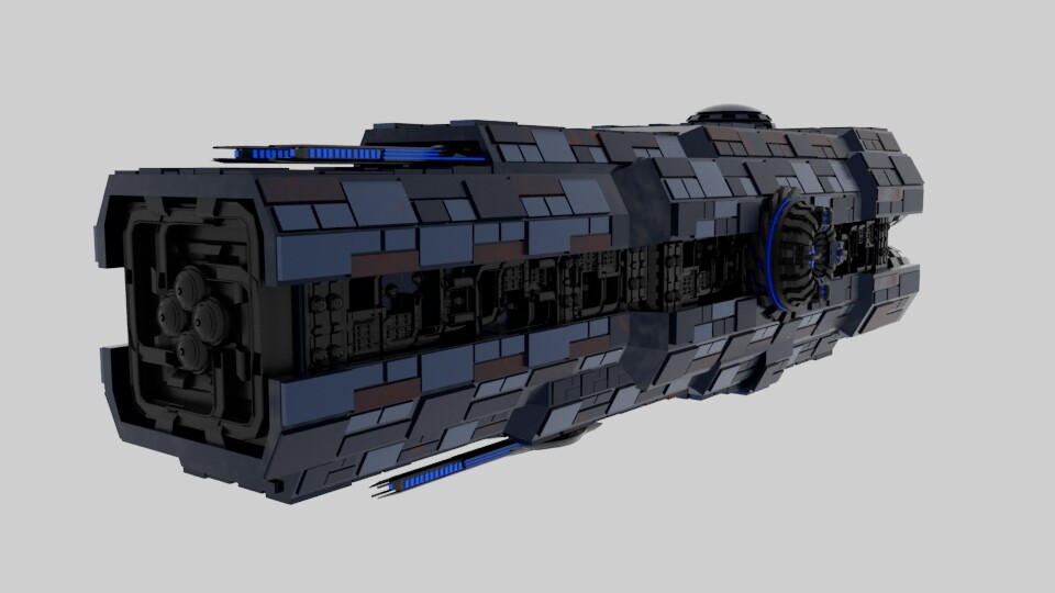 ArtStation - Space Carrier 3D Model