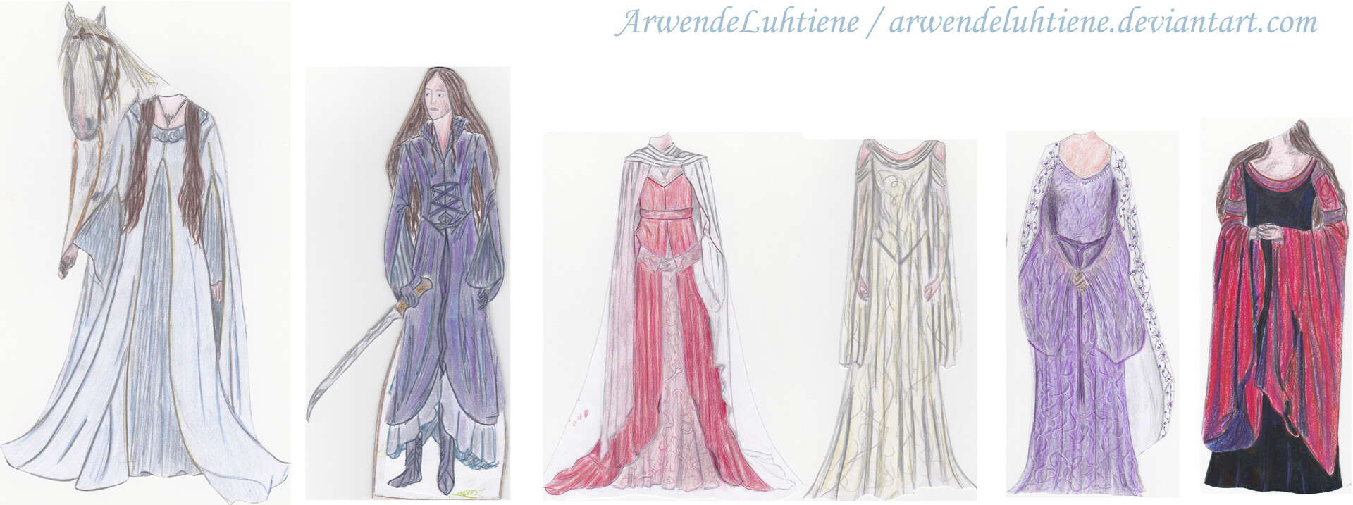 ArwendeLuhtiene - Tolkien sketchdump (VI)