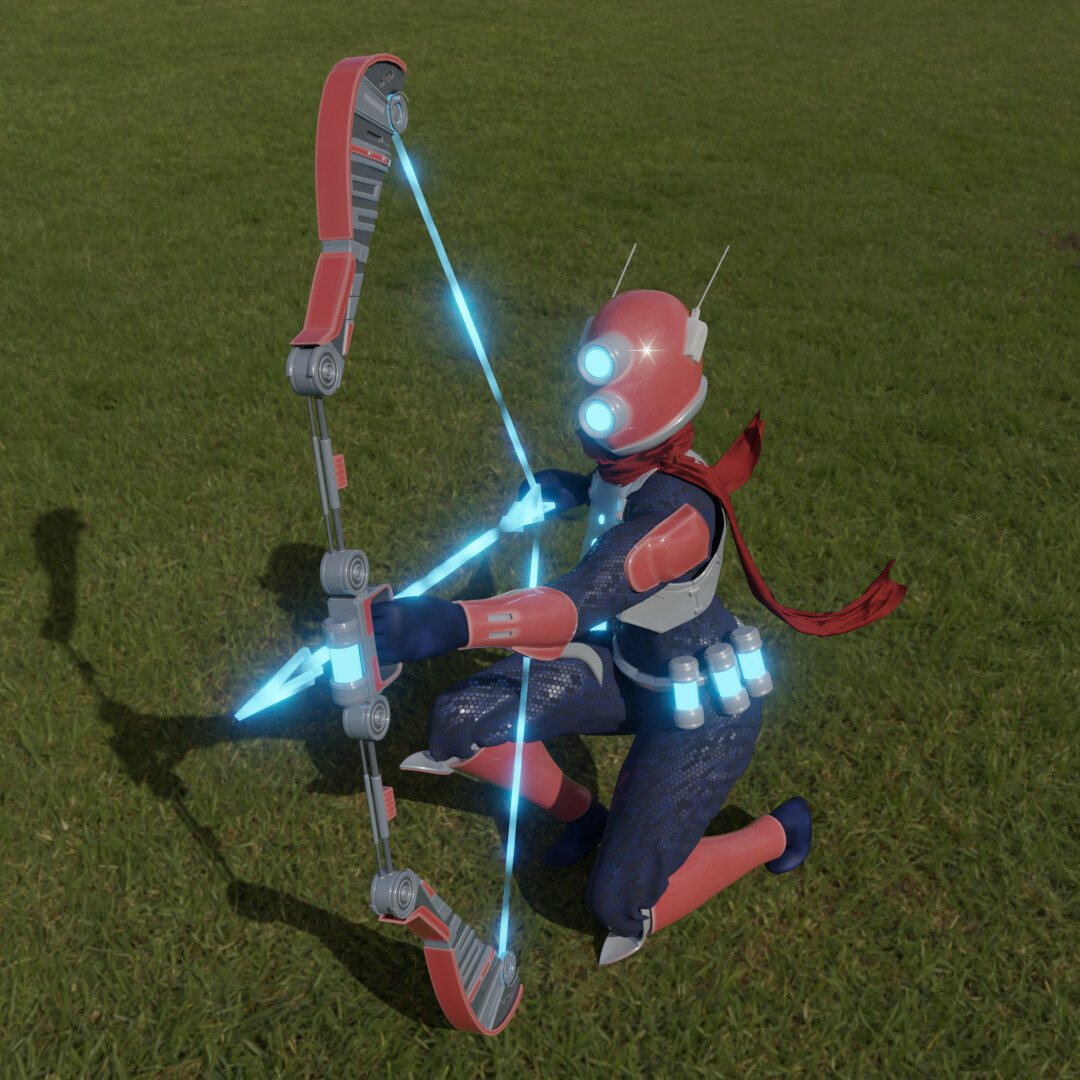 ArtStation - Risk of rain 2. Too long Huntress Project