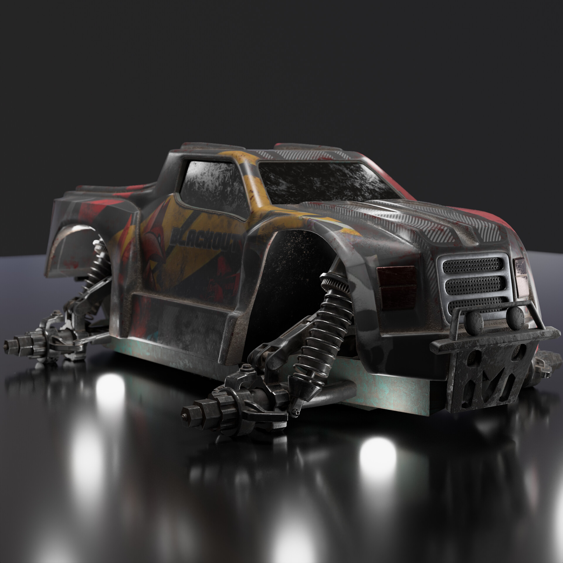 ArtStation - RedCat RC Racing Truck with suspension