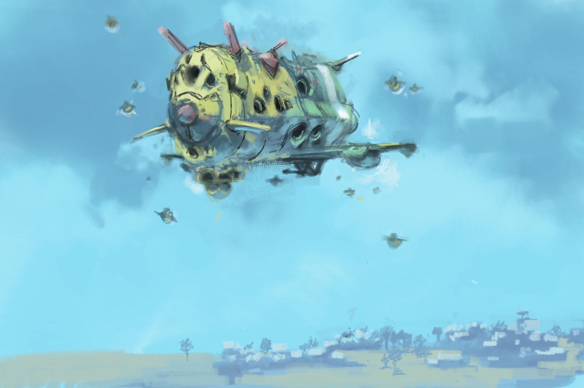 ArtStation - HELDEEP476: Hive Ship