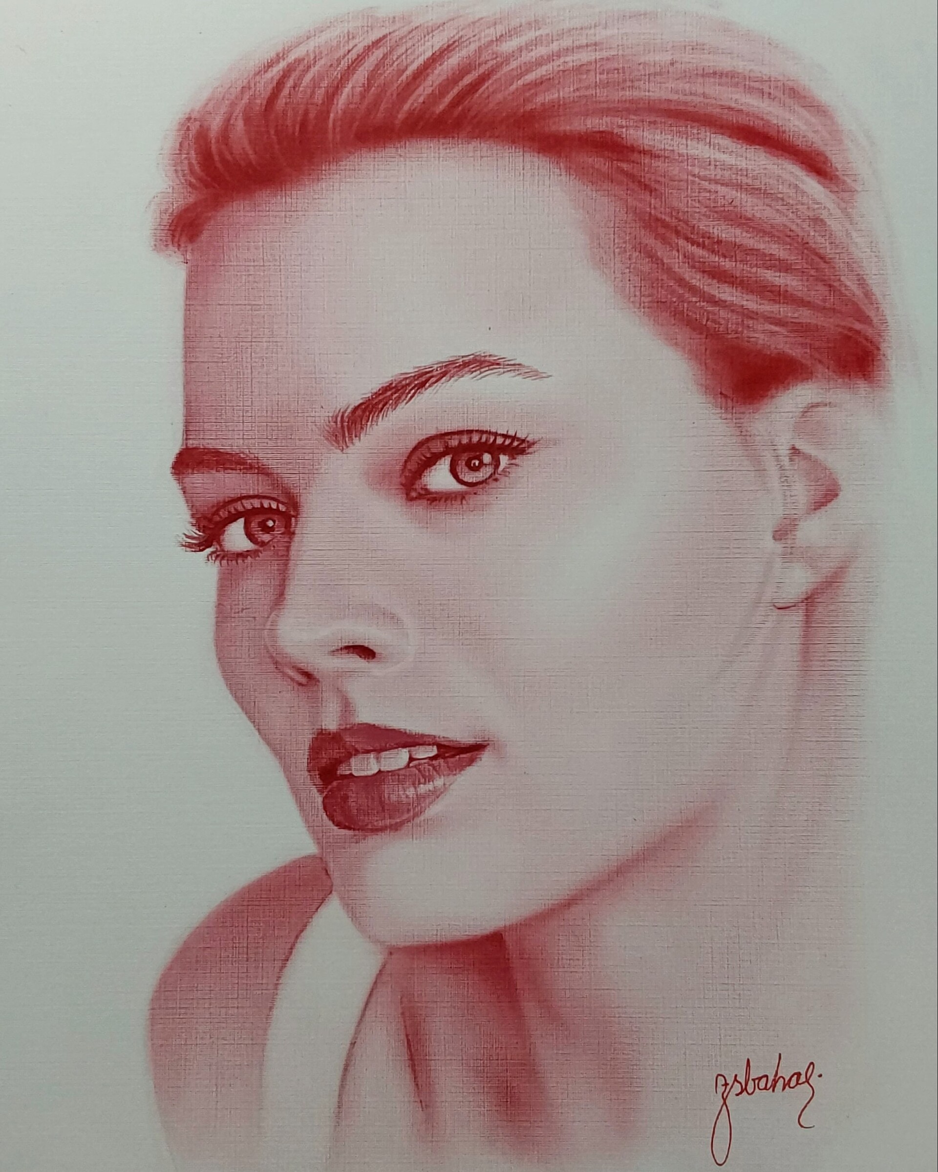ArtStation - Margot Robbie A4 oilpaint drybrush