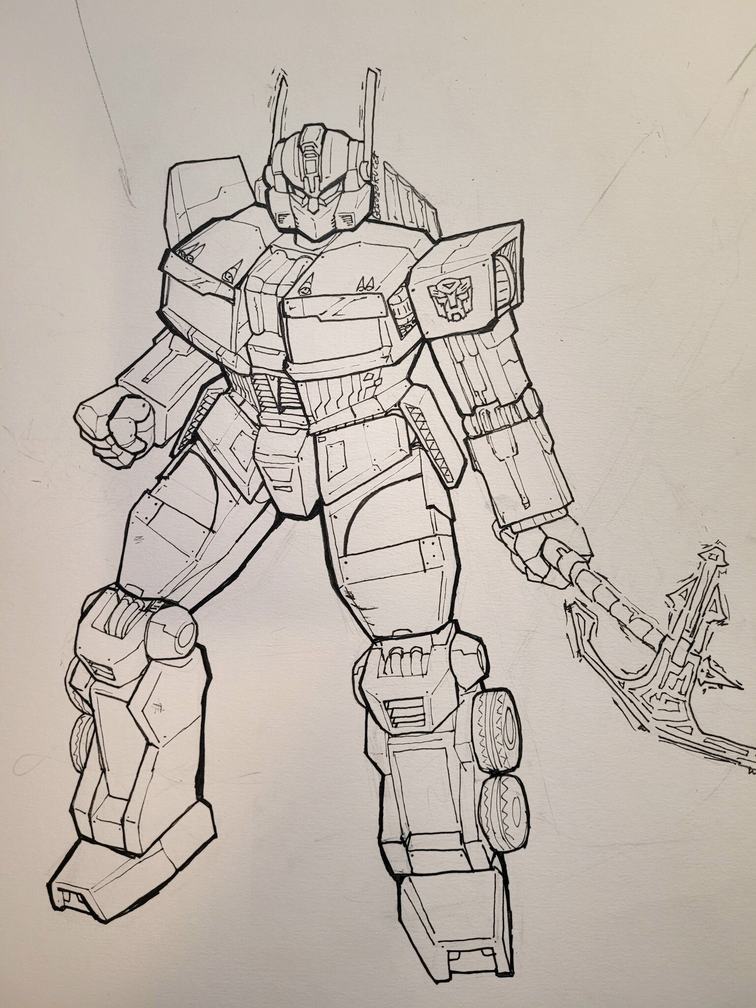 ArtStation - Transformers Ink Drawings