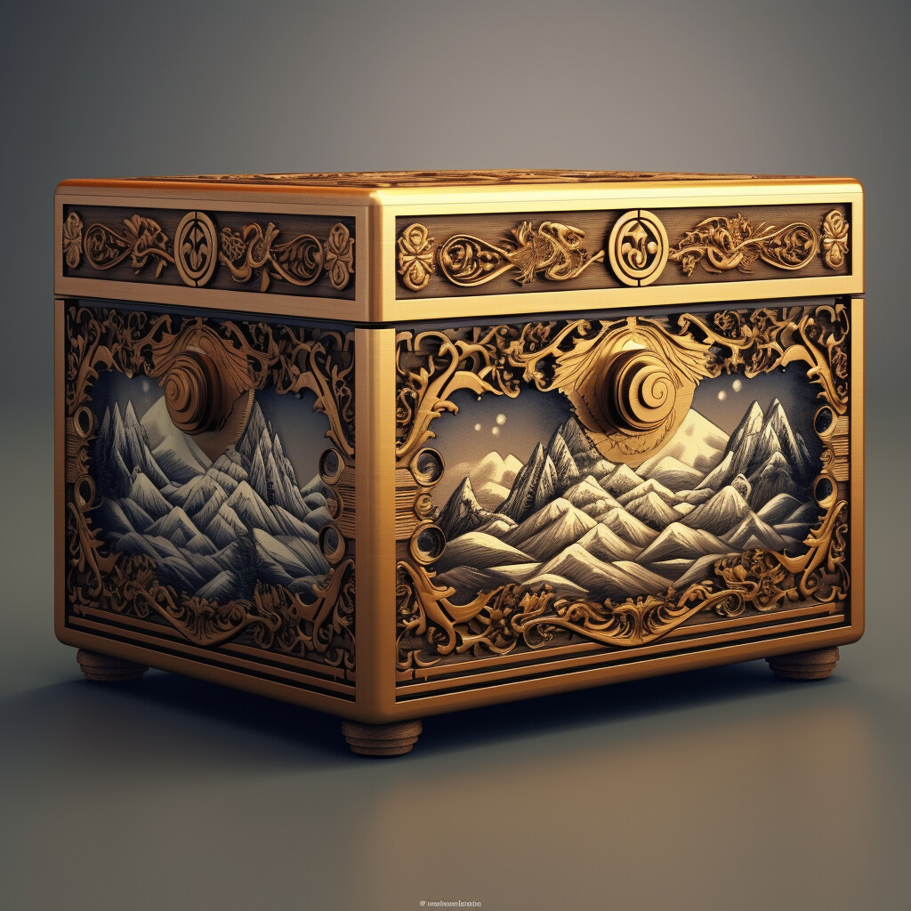 ArtStation - 3D Wooden Box
