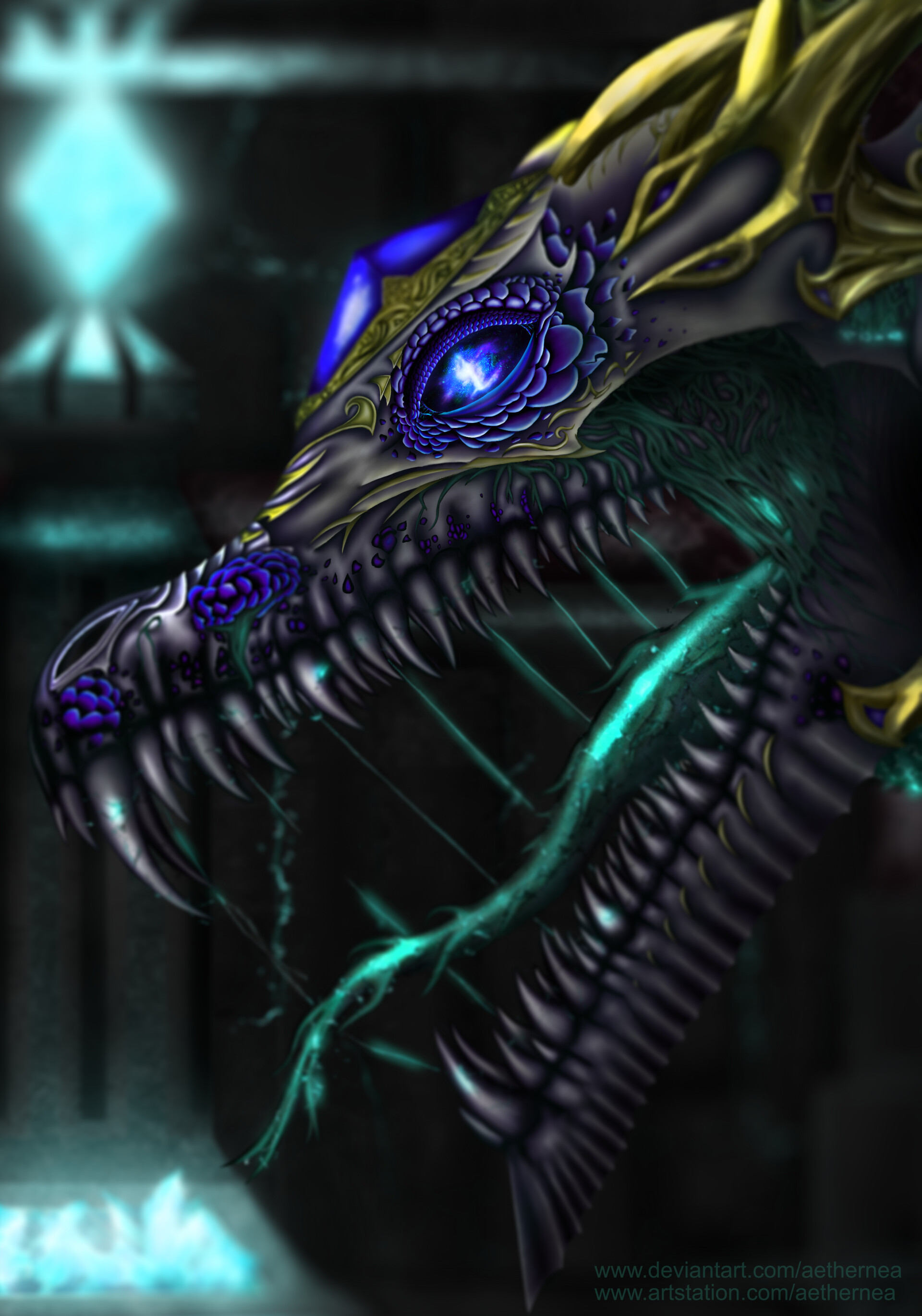ArtStation - Ancient Dragon Portrait
