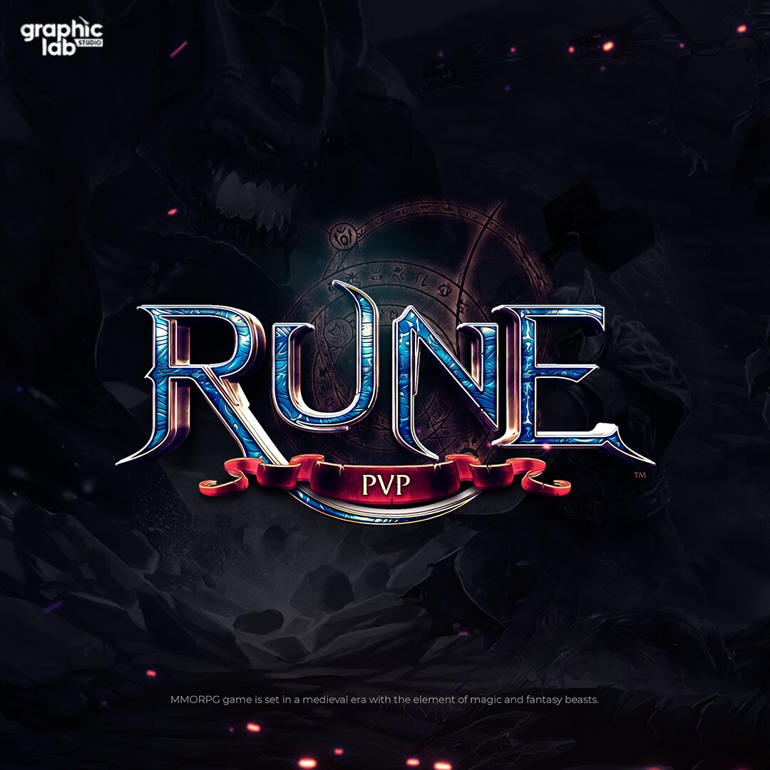 ArtStation - Rune MMO RPG Game Logo Design