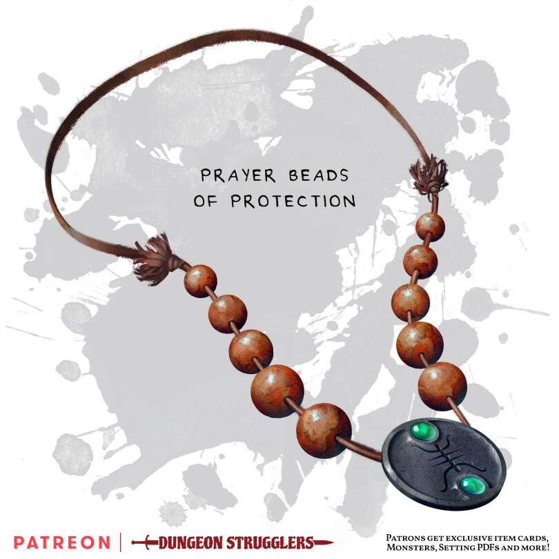ArtStation - Prayer Beads of Protection