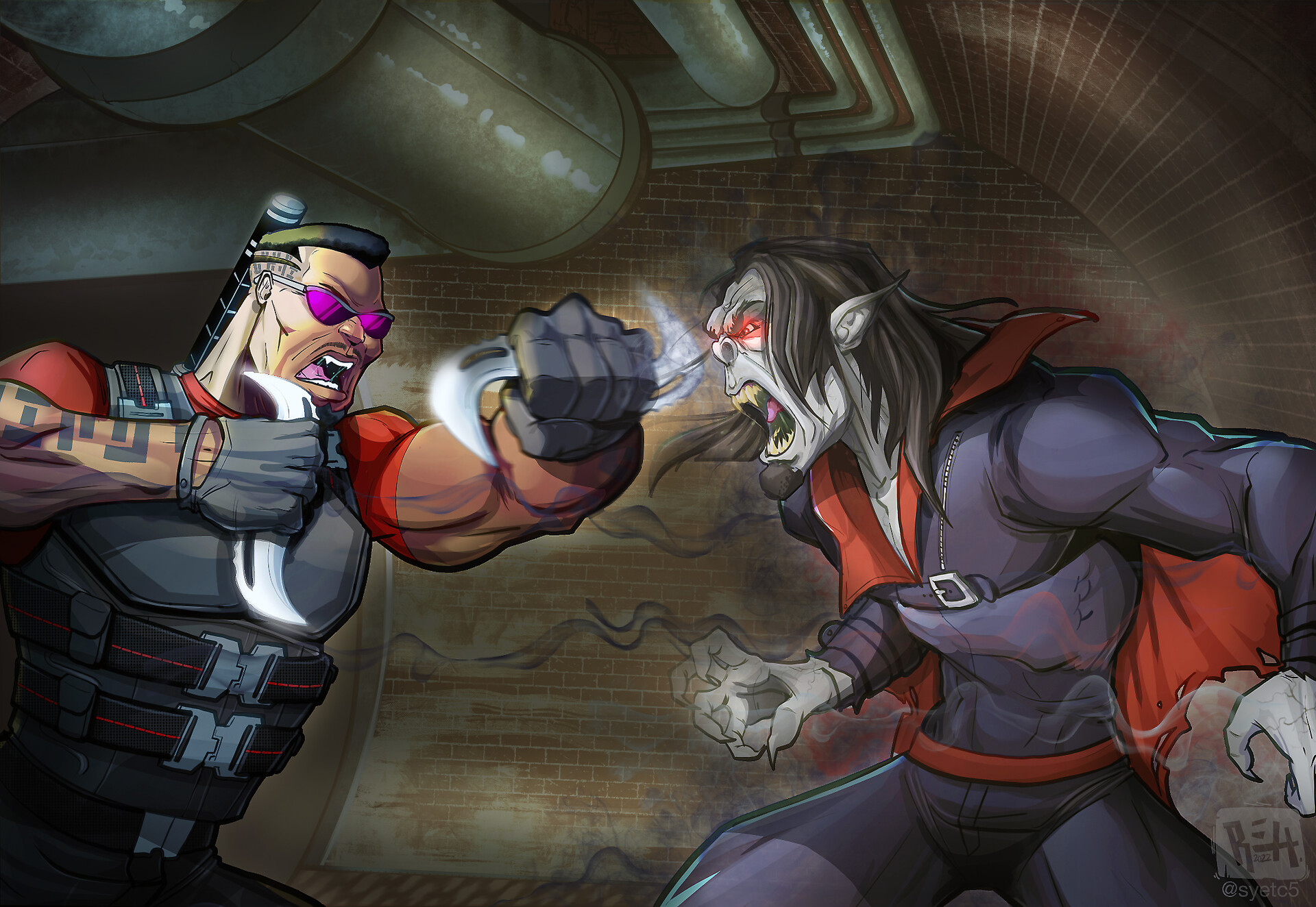ArtStation - Blade vs Morbius